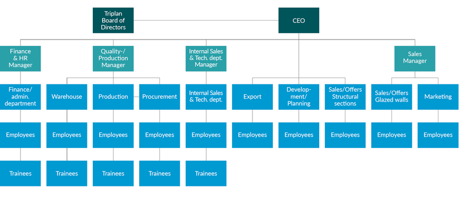 Triplan´s organisational structure